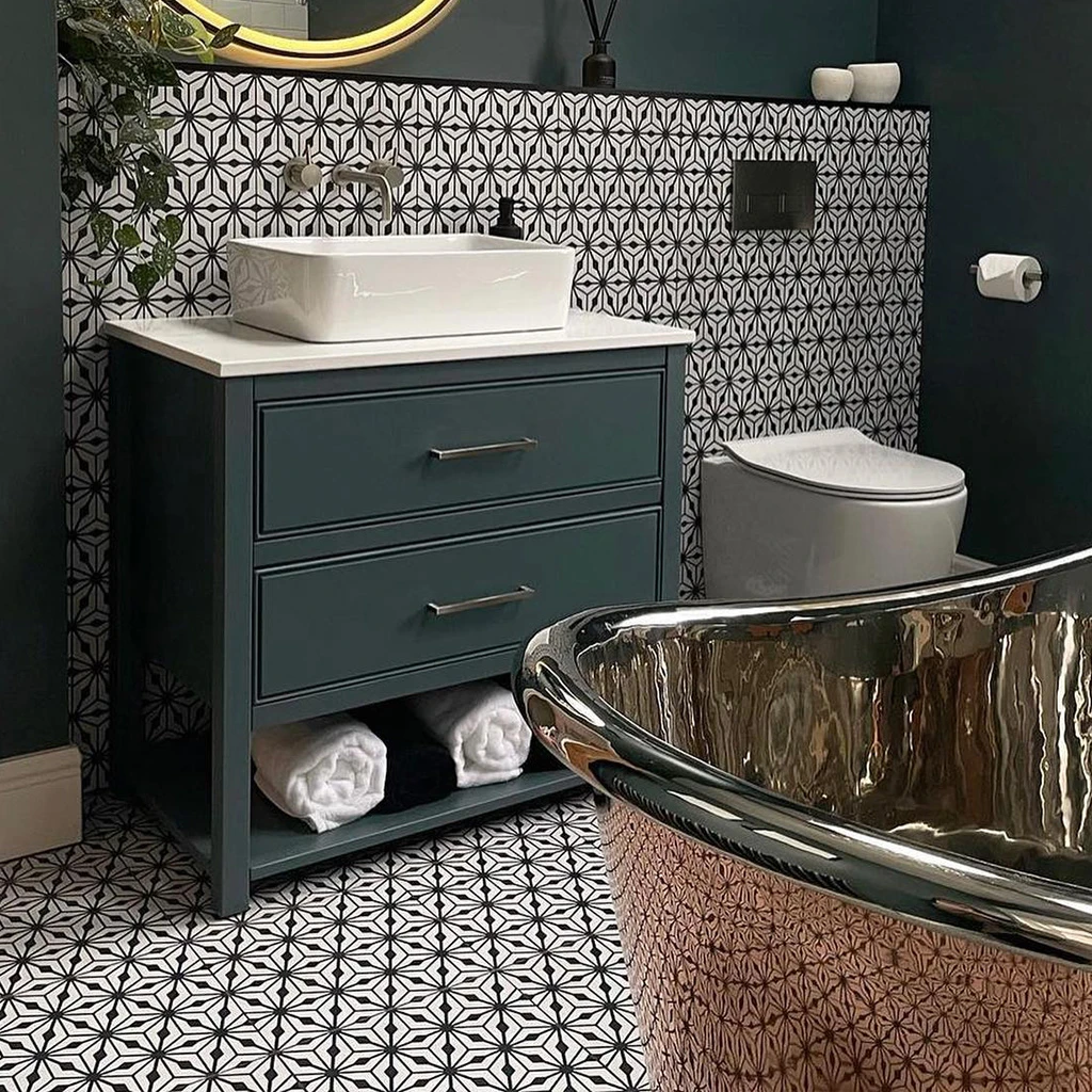 Amy Bathroom Vanity Unit With Sit On Basin | Harvey George