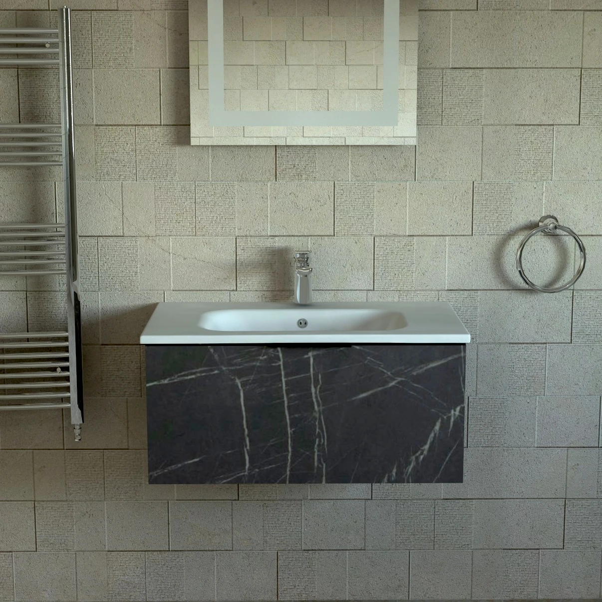 Urban Solo Vanity Unit – Sleek and Modern Bathroom Storage