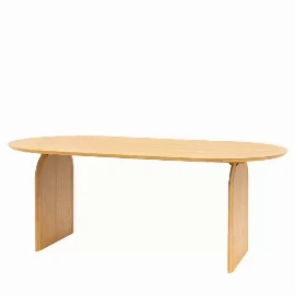 Modern Gideonmetric Dining Table with Retro Flair | Oak Veneer ...