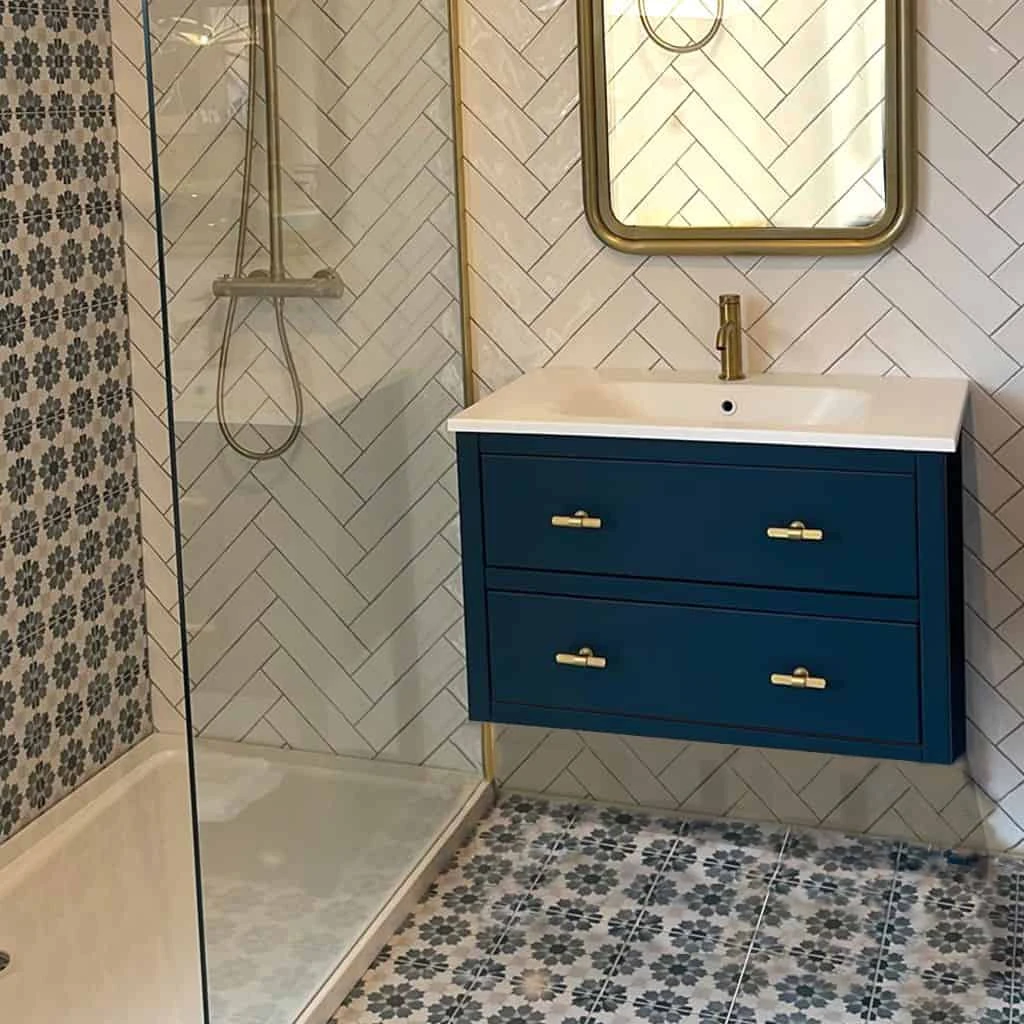 Ava Wall Hung Painted Bathroom Vanity - Slimline Signature Stone Harvey ...