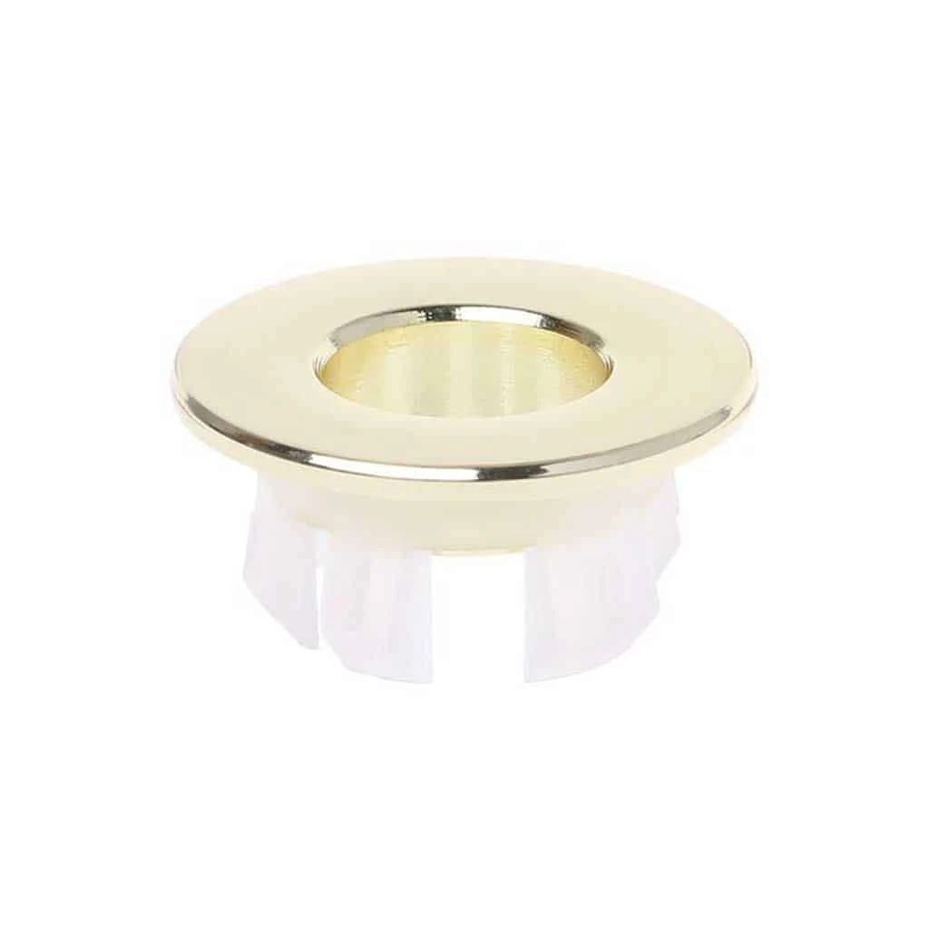 Bathroom Basin Round Overflow Cap Brass