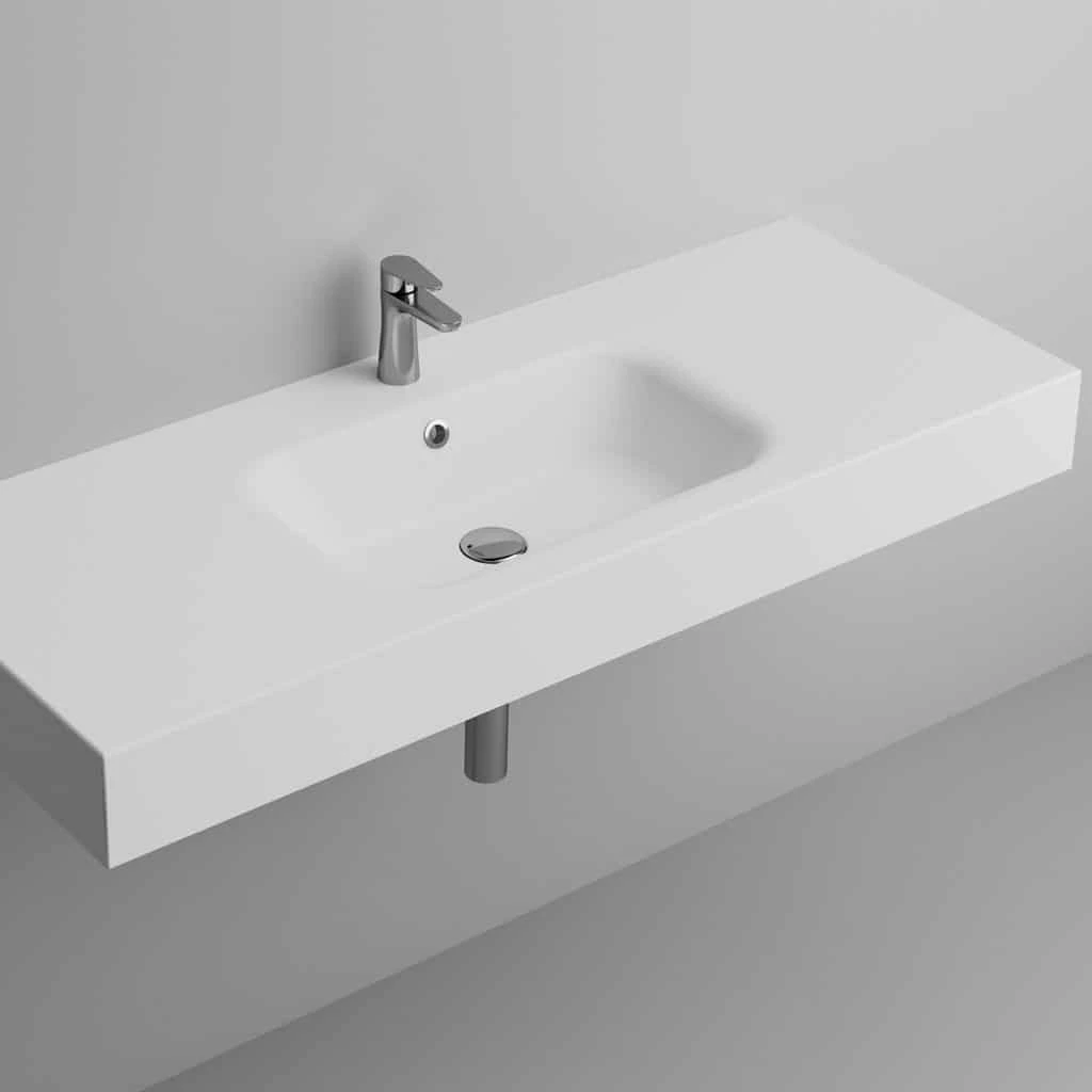 1210mm Slab Signature Stone ResinWall Hung Sink Matt