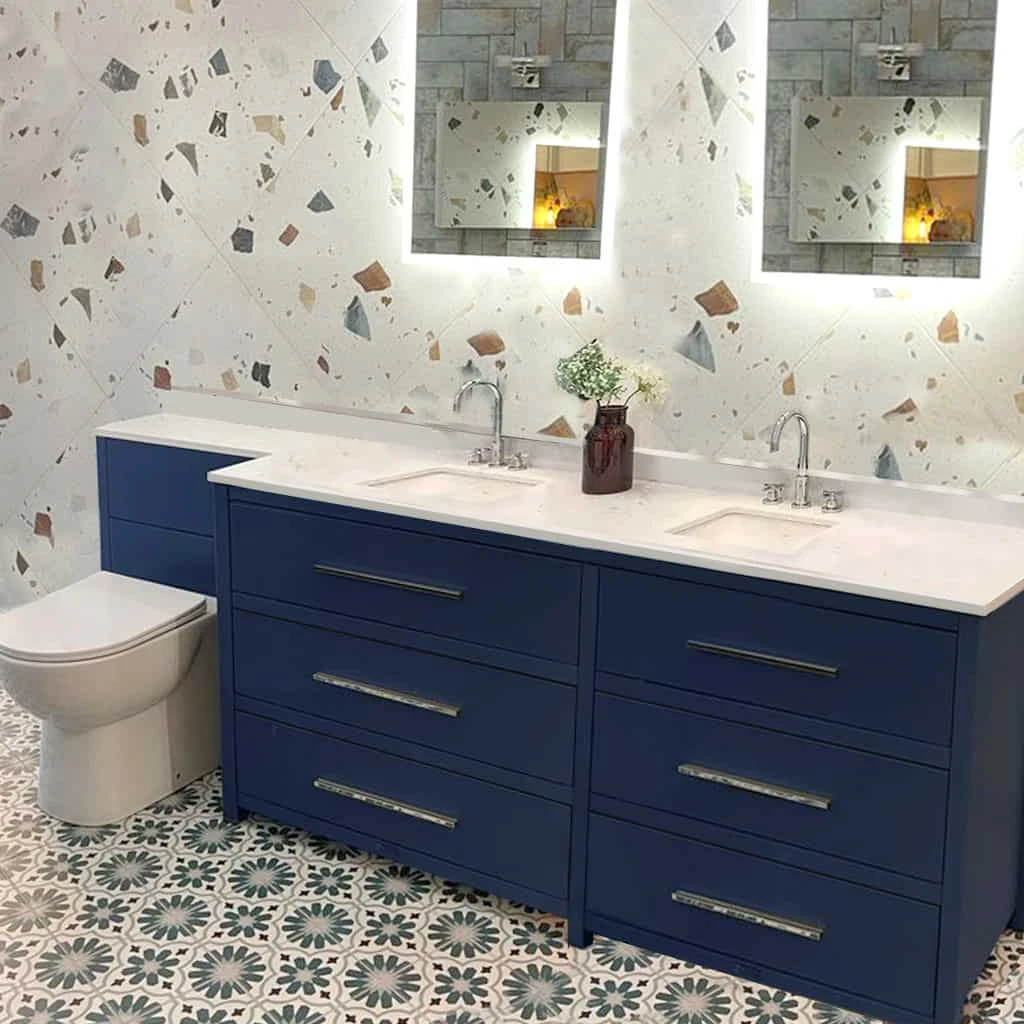 AVA Chest Large Vanity Unit & Toilet Combo, Undercounter Sinks